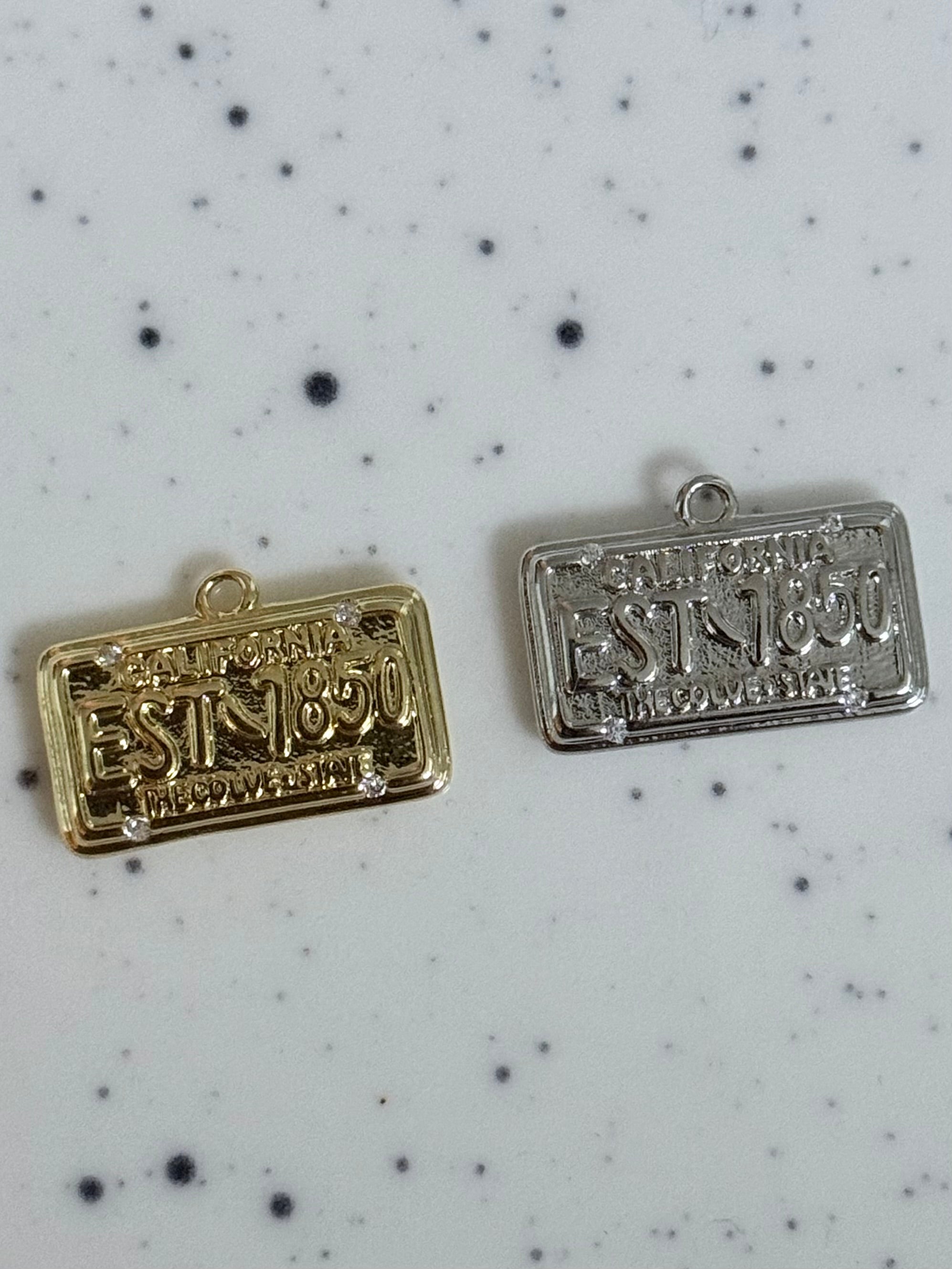 California Number Plate Charm – Juicy Charms